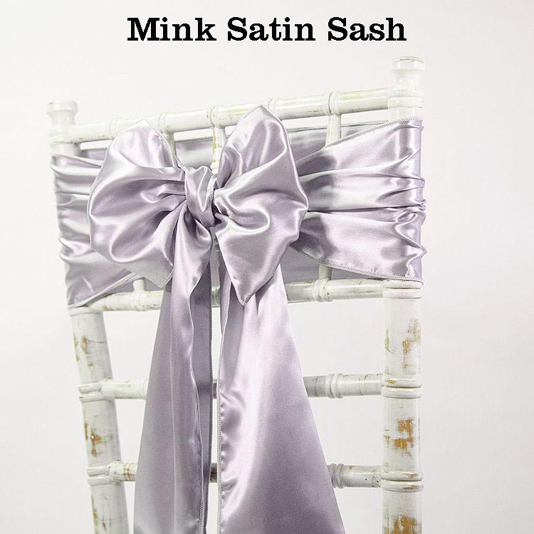 Mink Satin Sash