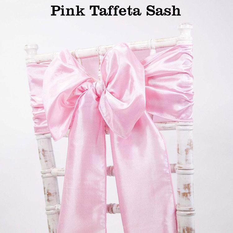 Pink Taffeta Sash